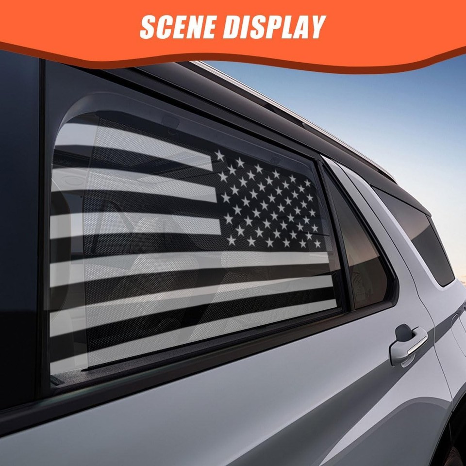 2PCS Rear Side Window Sticker Decals, Matte Vinyl Stickers 21 x 13 ...