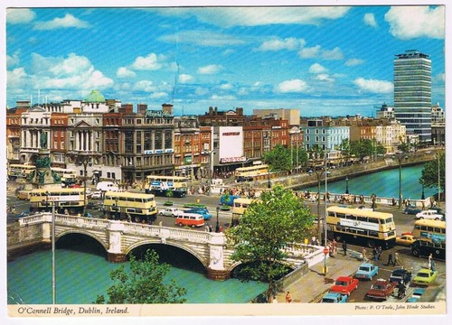 Postcard O'Connell Bridge & River Liffey Dublin City Ireland | eBay