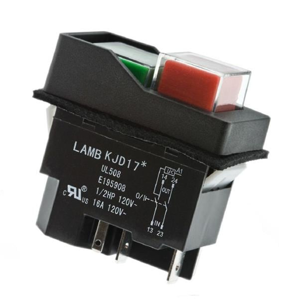 1Pcs KJD17-21413-112 Pushbutton Switches Industrial Power DPST 16A 230V ...