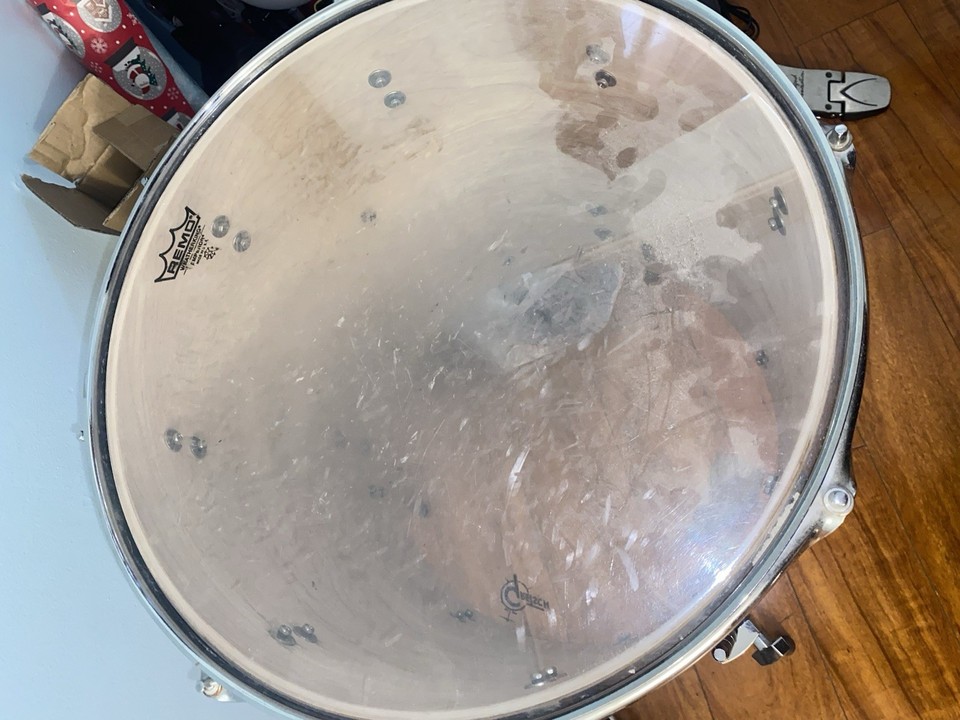GRETSCH RENOWN MAPLE '57 MOTOR CITY BABY BLUE 16"x16" FLOOR TOM DRUM W ...