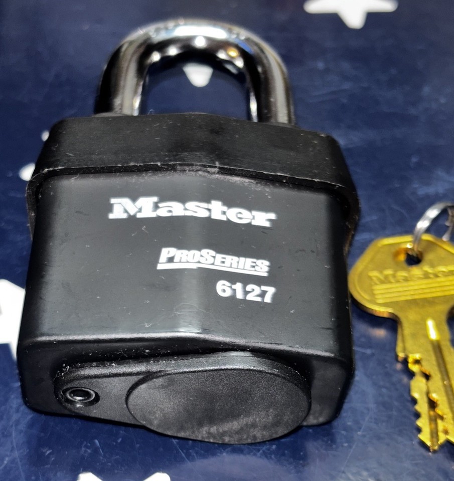 Master Lock ProSeries 6127 Padlock 6127KA ONE PADLOCK with TWO KEYS | eBay