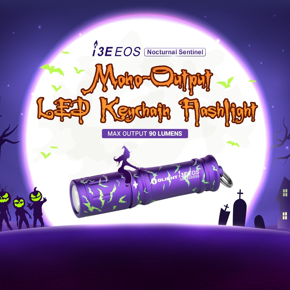 Olight i3E EOS 90 Lumens Keychain EDC Flashlight AAA Battery Mini Size ...