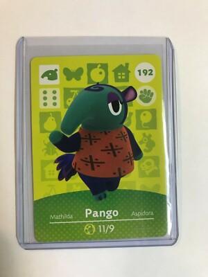 Pango # 192 Animal Crossing Amiibo Card Horizons FREE TRACKING, NEVER ...