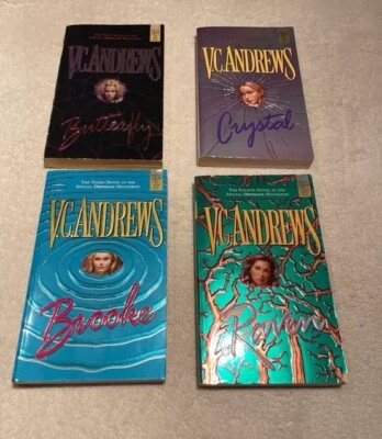 V.C. Andrews Orphan Series - Books 1-4 Butterfly, Crystal, Brooke ...