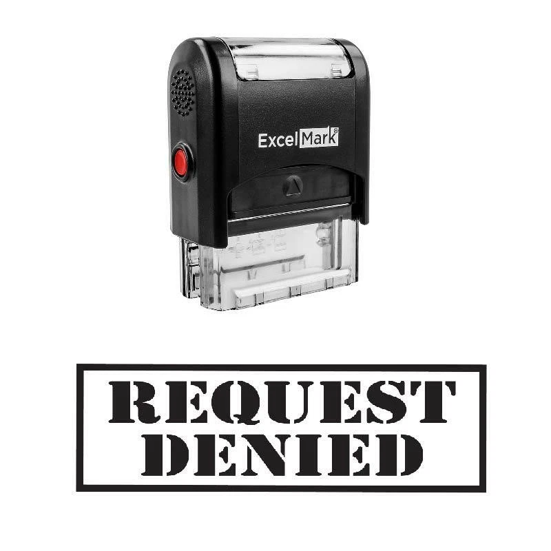 Application Denied Stamp