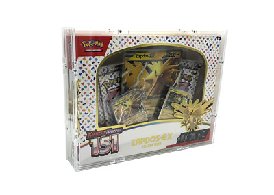Acrylic Case fits Pokemon 151 Zapdos ex Collection hardcover protection ...