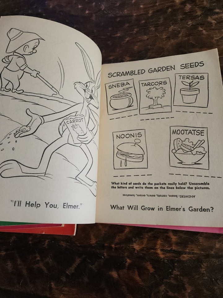 Disney Charlie Brown Bugs Bunny Vintage Coloring Books Whitman 1960-70s ...
