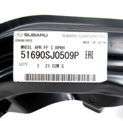 Genuine OEM Subaru 51690SJ0509P Passenger RH Wheel Apron Ext 2019-2021 ...