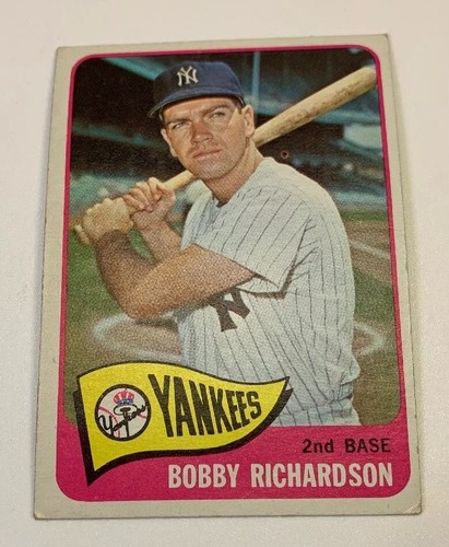 1965 Topps # 115 Bobby Richardson Baseball Card New York Yankees NY | eBay