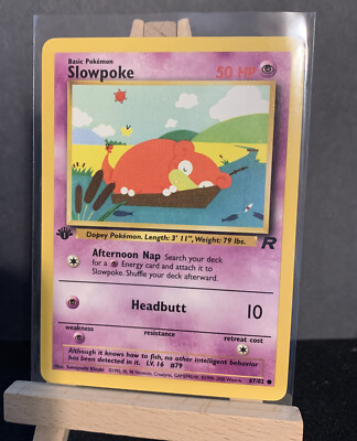Pokémon TCG Slowpoke Team Rocket 67 Regular 1st Edition Common | eBay