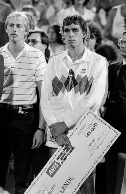Ivan Lendl at the 1982 U S Open tennis tournament in Flushing Mead- Old ...