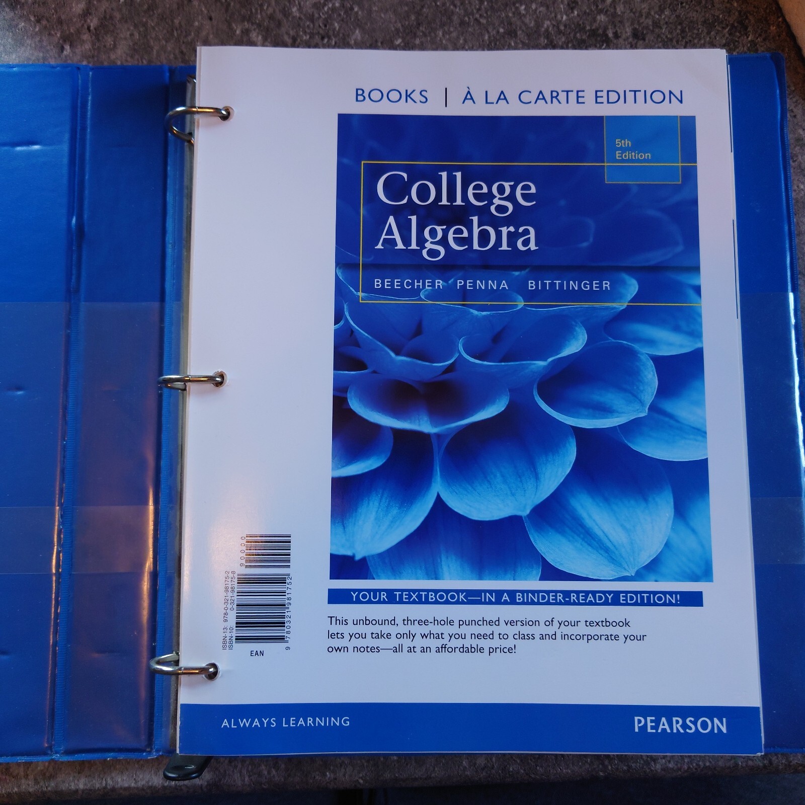 College Algebra by Judith Penna, Judith Beecher and Marvin Bittinger ...