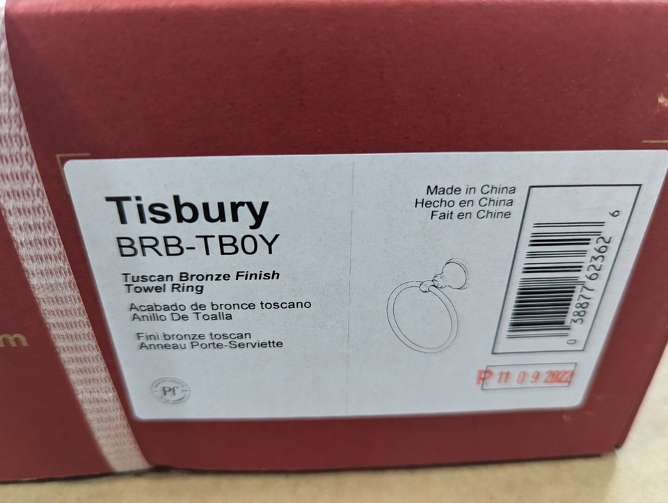 Pfister BRB-TB0Y Tisbury Towel Ring in Tuscan Bronze Finish | eBay