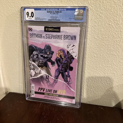 Batman vs Robin #3 Batman Stephanie Brown Vintage Fight Cover Variant ...