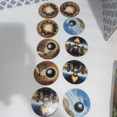 1992 Battle Masters Board Game Replacement Part Full Set 10 Cannon ...