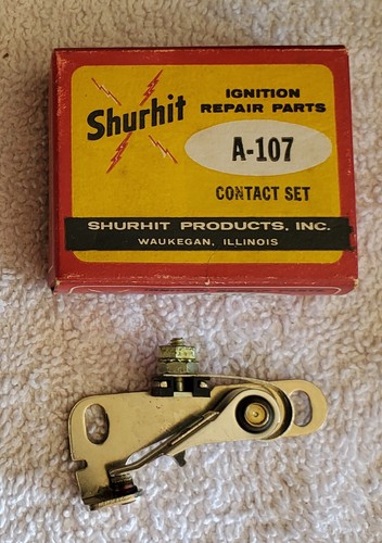 Shurhit A-107 Contact Points Set 1960-61 Chevrolet Corvair 1961-68 Fiat ...