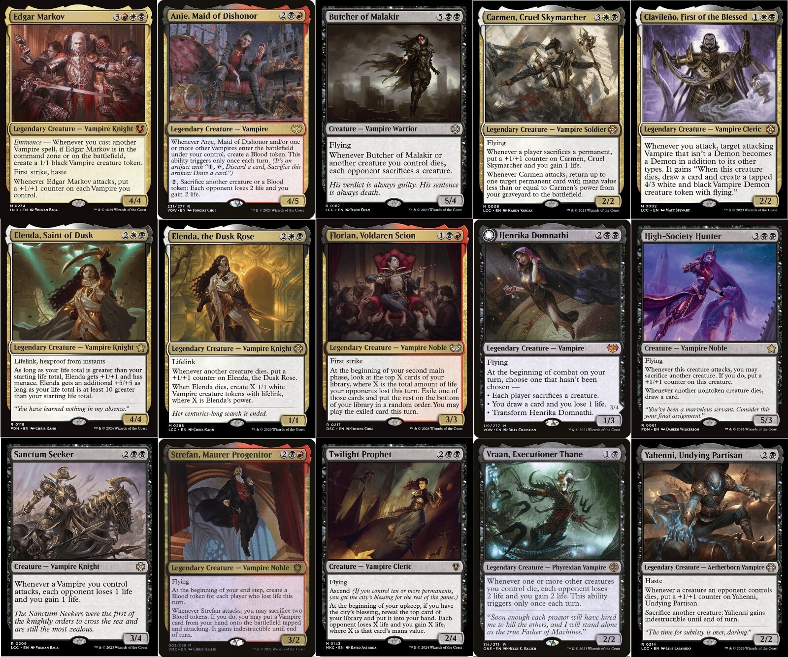 Elite Commander Vampire Deck - Edgar Markov - Mardu - Very Strong - EDH ...