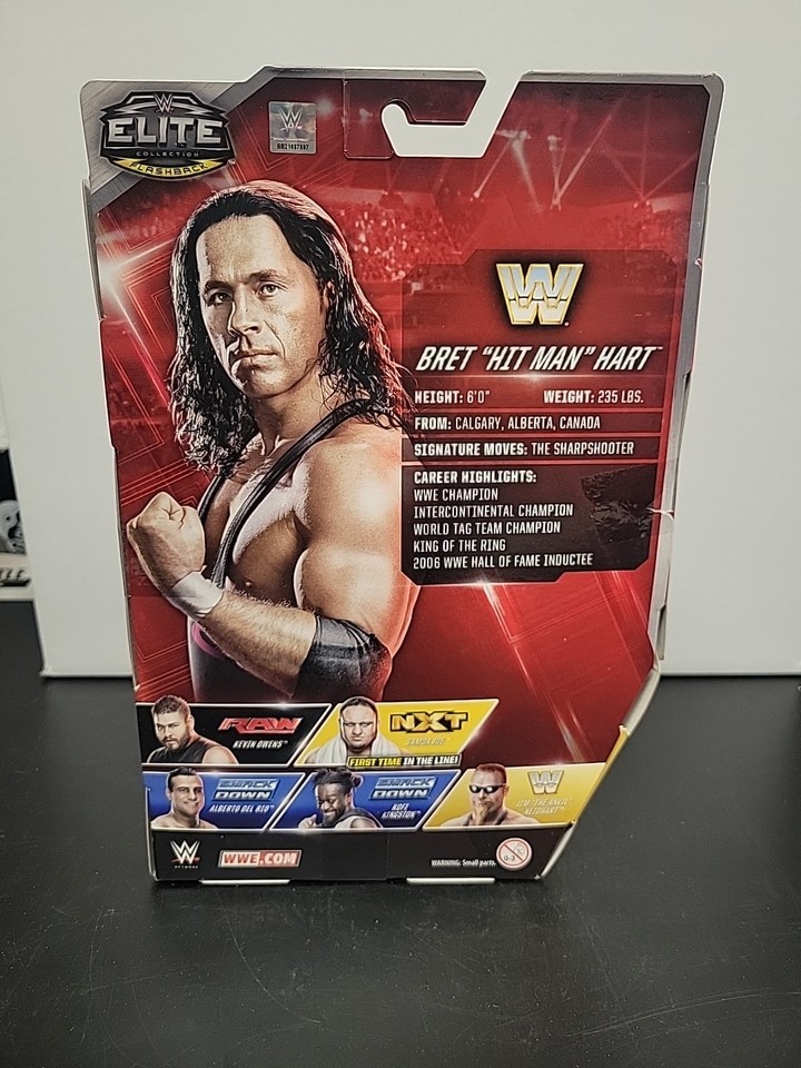 WWE Elite Flashback Bret The Hit Man Hart With Sun Glasses And Tag Team ...