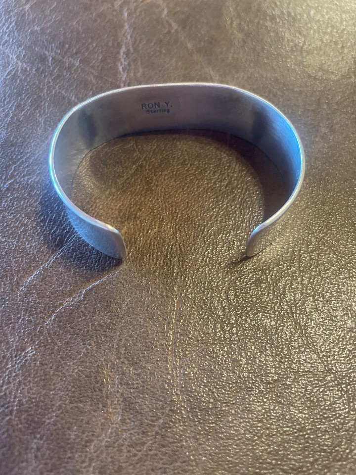 Ron Y Yazzie 37.9 grams Native American Southwest Sterling Silver ...