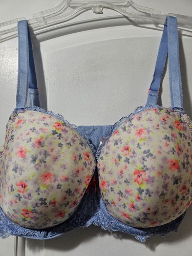 Victoria's Secret Dream Angel Lightly Lined Demi Bra Size 34 DDD Floral ...