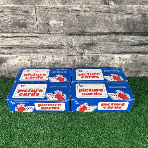 (4) 1987 Topps Baseball Vending Boxes from Factory Sealed Case FREE ...