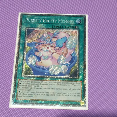 Yu-Gi-Oh! Purrely Pretty Memory RA02-EN072 Platinum Secret Rare 1st ...