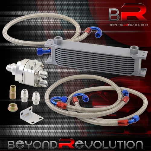 For Ford Mustang 9 Row Rear Diff Differential Oil Cooler + Filter ...