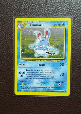 Pokémon TCG NM Azumarill 2/111 Holo WOTC: Neo Genesis Unlimited Holo ...