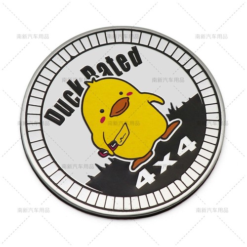 2x Metal duck rated knife 4x4 Automotive Fender Door Rear Round Badge ...