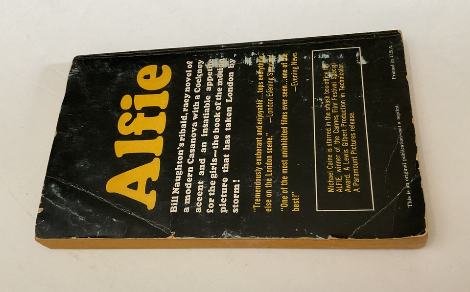 Alfie by Bill Naughton 1966 PB Novel Movie Tie In Michael Caine Julia ...