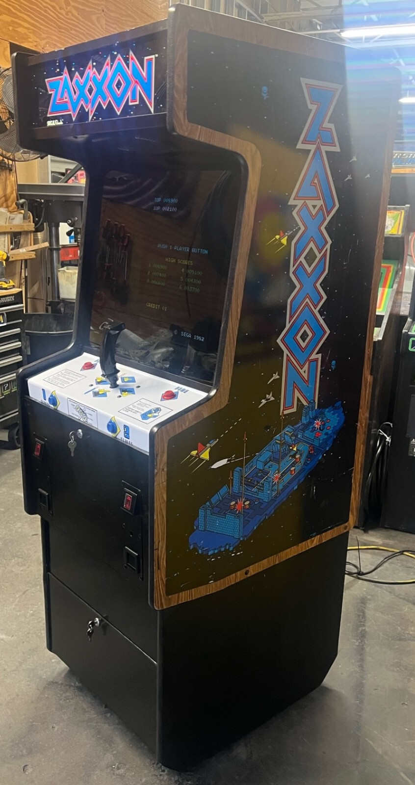 ZAXXON ARCADE MACHINE by SEGA/GREMLIN 1982 (Excellent Condition) *RARE ...