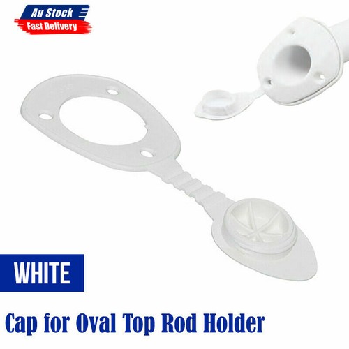 White Rod Holder Cap for Oval Top Rod Holder Waterproof Caps Fishing AU ...