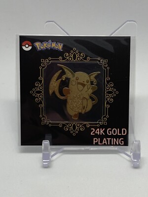 Raichu Pokémon 24k Gold Plated Sticker Gradeable Officially Licensed | eBay