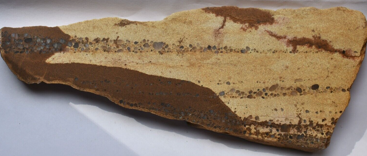 River Jasper w Quartz Bubbles from The New River, North Carolina ...