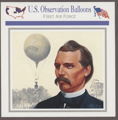 U.S. Observation Balloons Atlas Civil War Card Artillery Arms ...