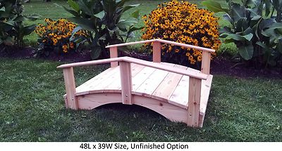 Amish-Made Weight-Bearing Cedar Oriental Bridge - Bridges In 8 Sizes ...