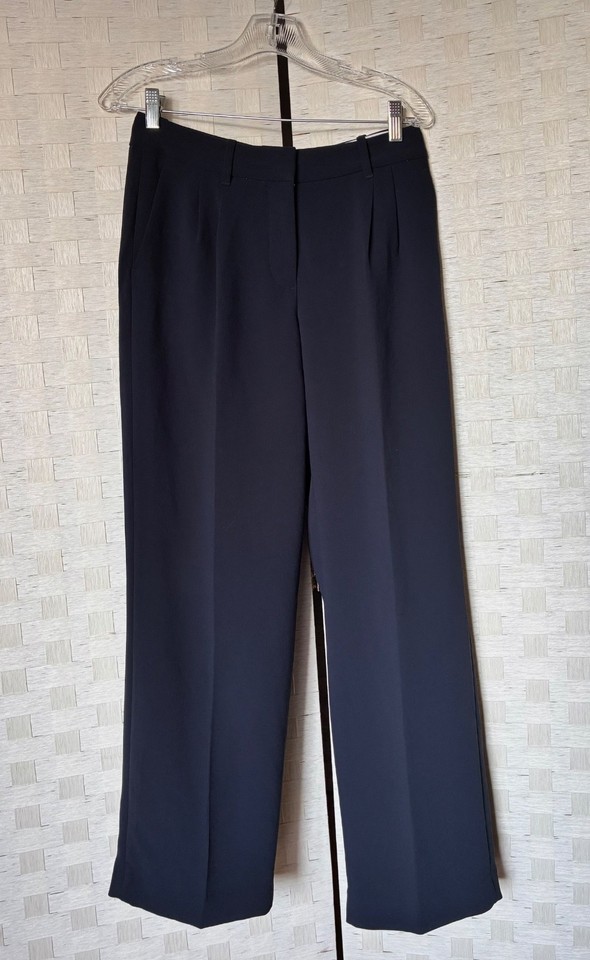 Aritzia The Effortless Pant low rise wide leg - Admiral Navy size 4 | eBay