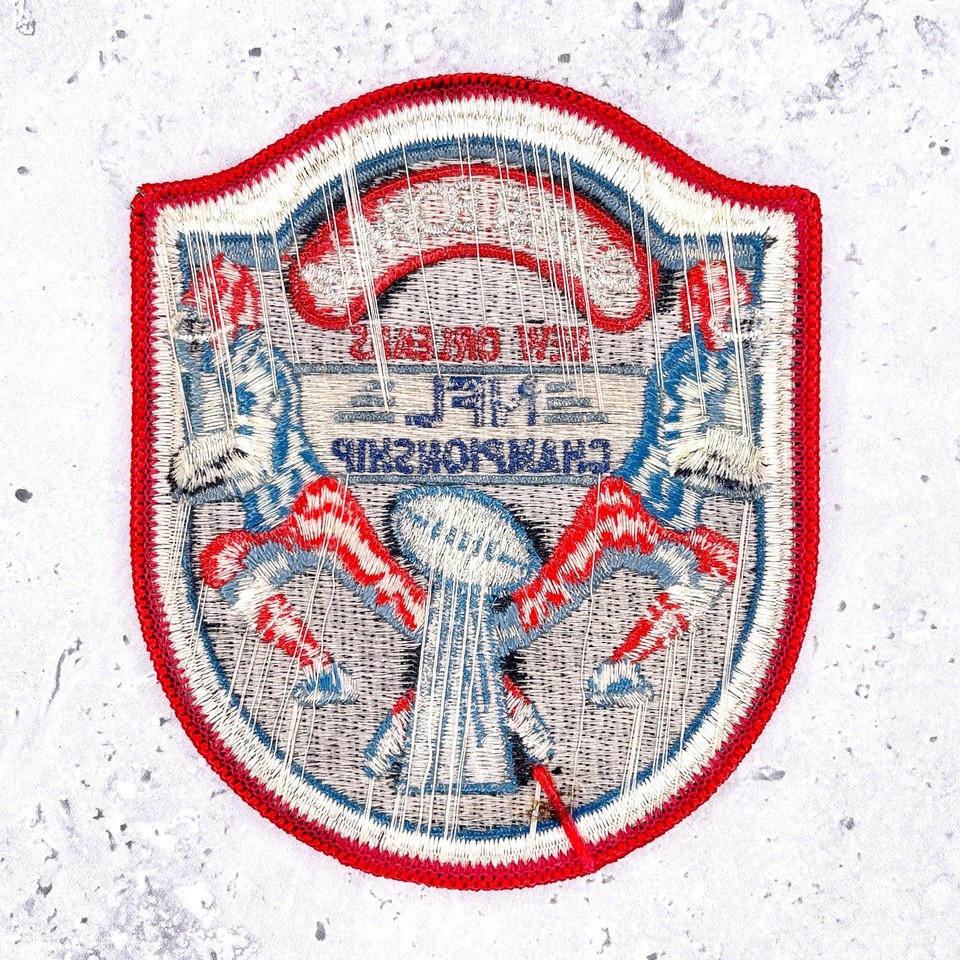 Vintage Super Bowl VI Patch • 1972 NFL Cowboys Dolphins 6 • Willabee ...