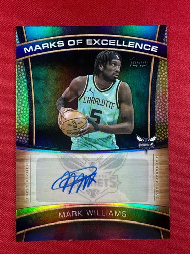 2025-26 Topps NBA Basketball Mark Williams 27/50 Auto Marks of ...