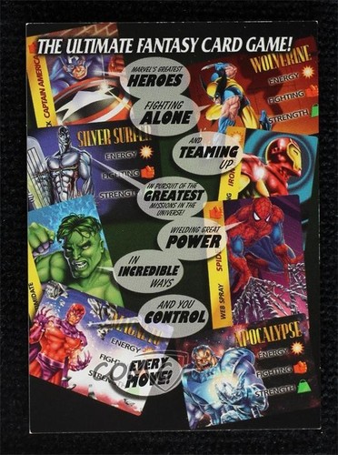 1995 Marvel Overpower CCG Marketing Cards The Ultimate Fantasy Card ...