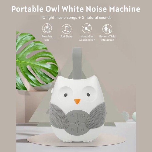 Portable Owl White Noise Machine For Baby 10 Songs 2 Sounds 3R7M | eBay ...
