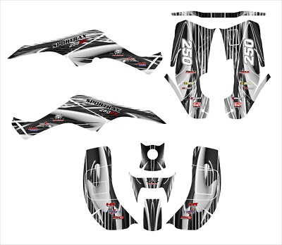 Honda TRX 250 EX 250X graphics kit fits 2001 2002 2003 2004 2005 design ...