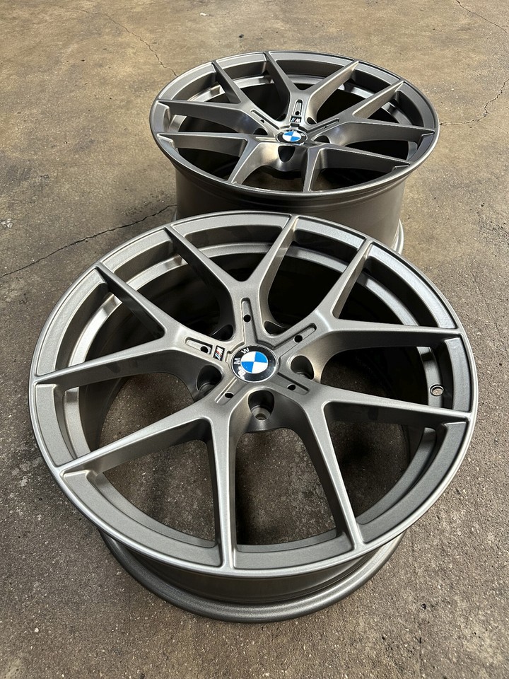 18" BMW M3 M4 Style 554M (4 Wheel) F30 F32 E90 E92 E36 E46 Z3 Z4 Gun ...