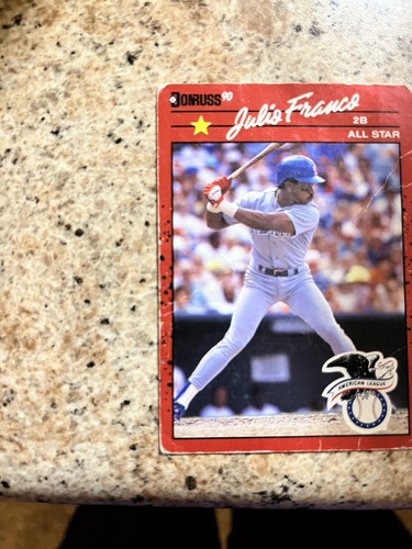 1990 donruss baseball Julio Franco error card 4 Errors! Condition Is ...