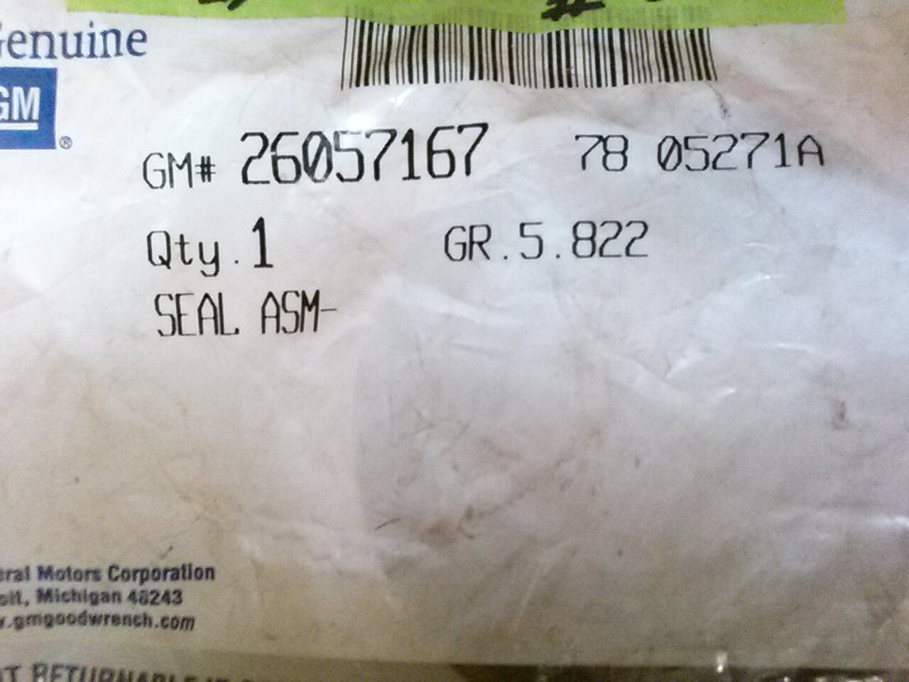 Drive Axle Shaft Seal ACDelco GM Original Equipment 291-319 for sale ...