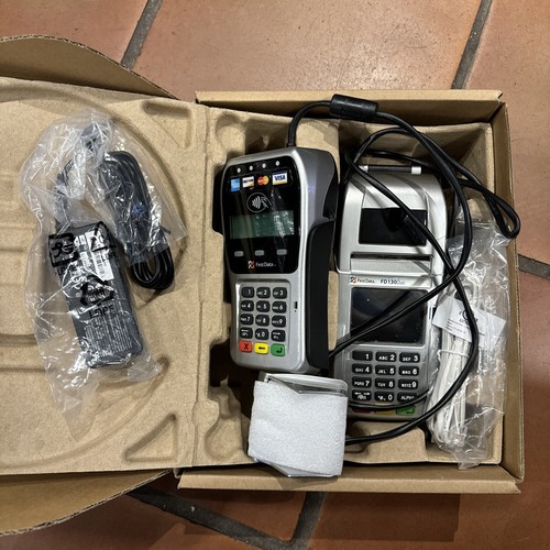 FIRST DATA FD-130 AND RP10 CREDIT CARD TERMINAL PIN PAD BUNDLE USED | eBay