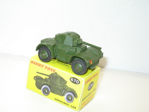 Dinky Toys, Daimler Machine Gun Car Military English IN Very Good Mint ...