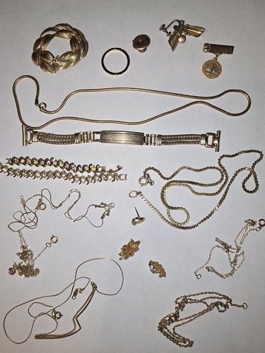 All MARKED 68+ Grams Lot of Gold Filled Jewelry Gold Recovery Scrap ...