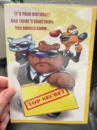 Special Thoughts Top Secret Birthday Card W/ Envelope New!!! | eBay