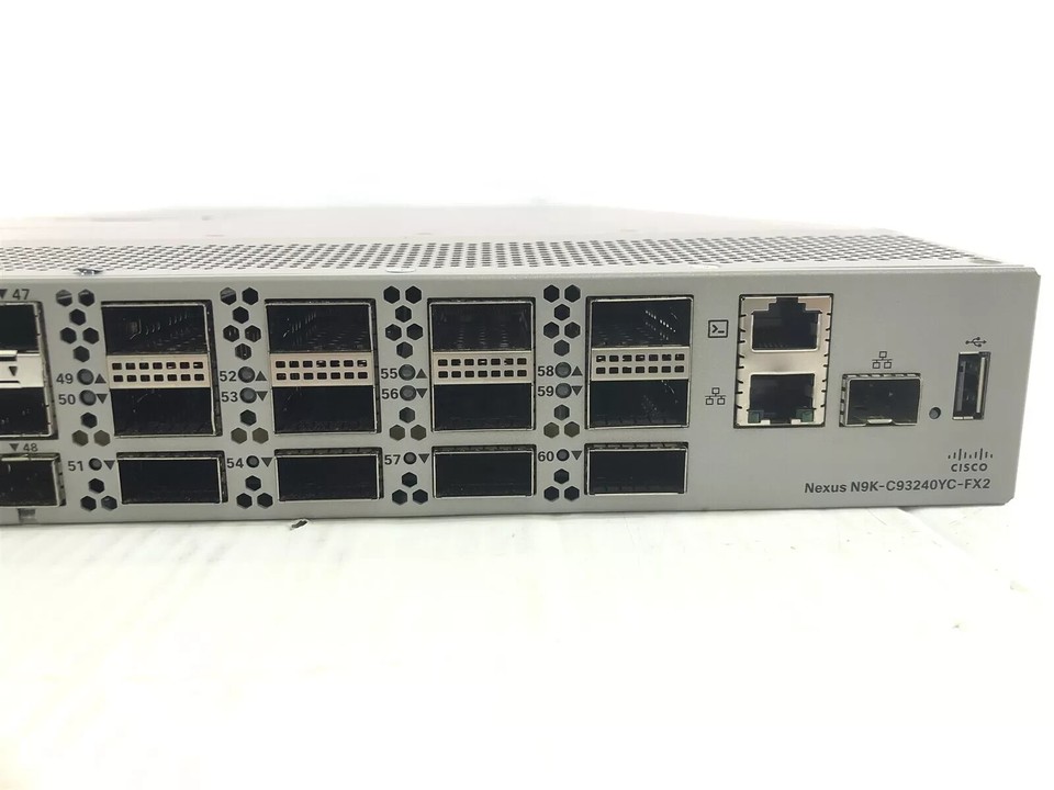 Cisco N9K-C93240YC-FX2 Nexus 9300 with 48p 10/25G SFP+ and 12p 100G ...